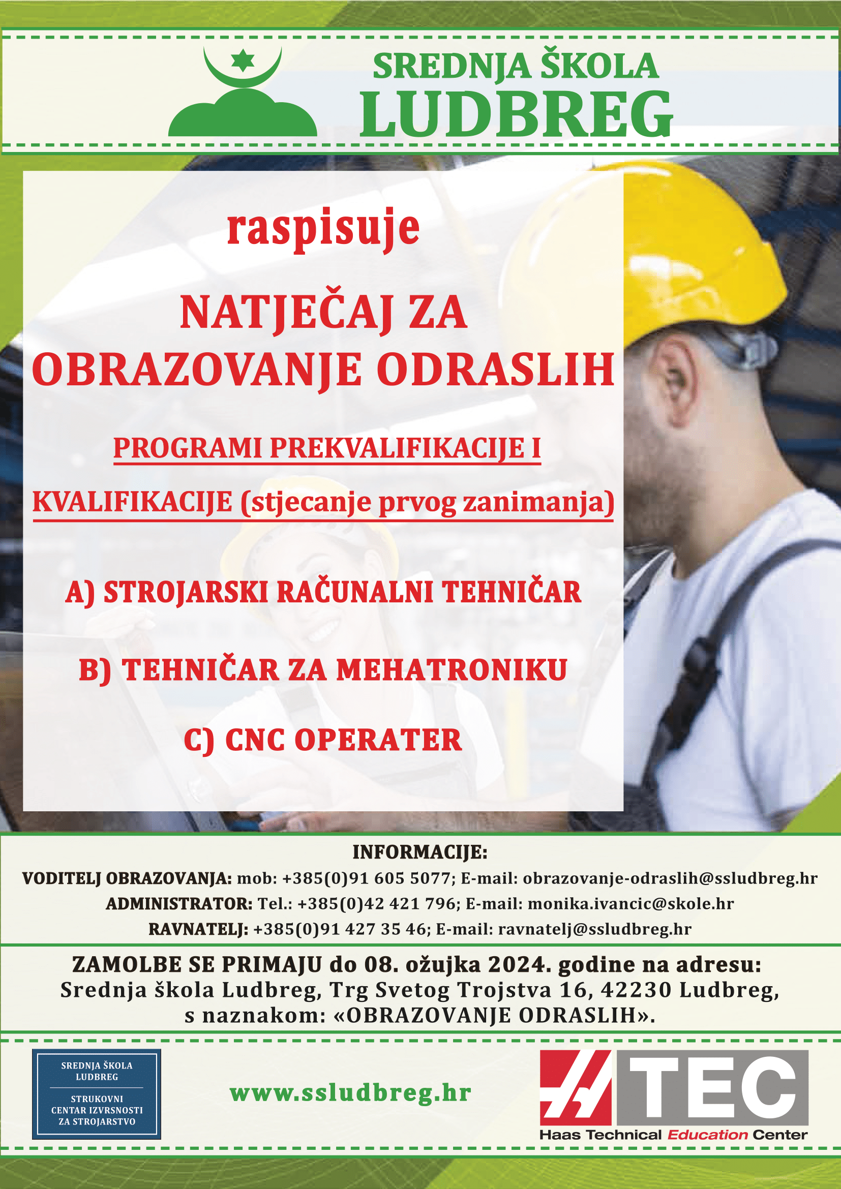 Obrazovanje odraslih | Srednja škola Ludbreg